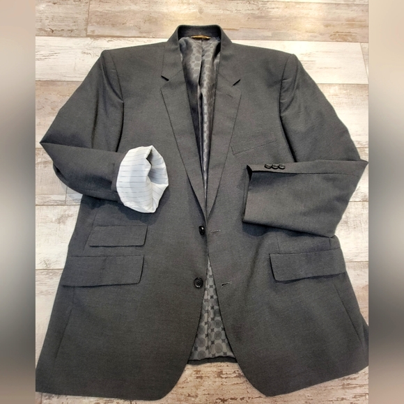 Haggar | Suits & Blazers | 46r Mens 926 Originals Blazer By Haggar Gray ...